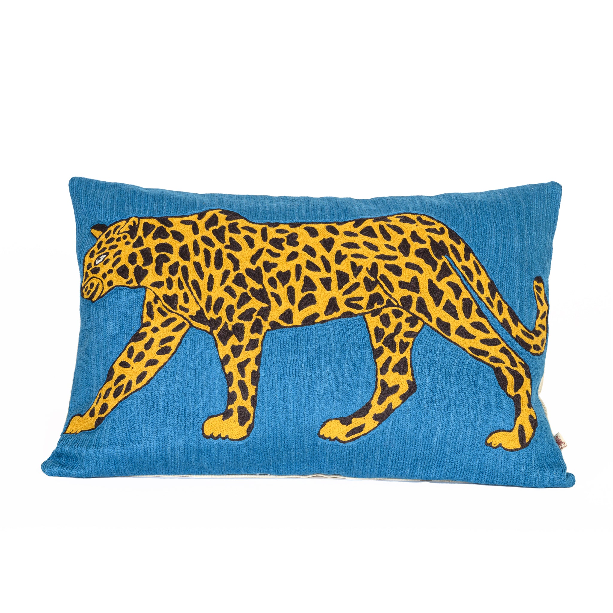 Cojín Turquoise Panther – Aunty B India