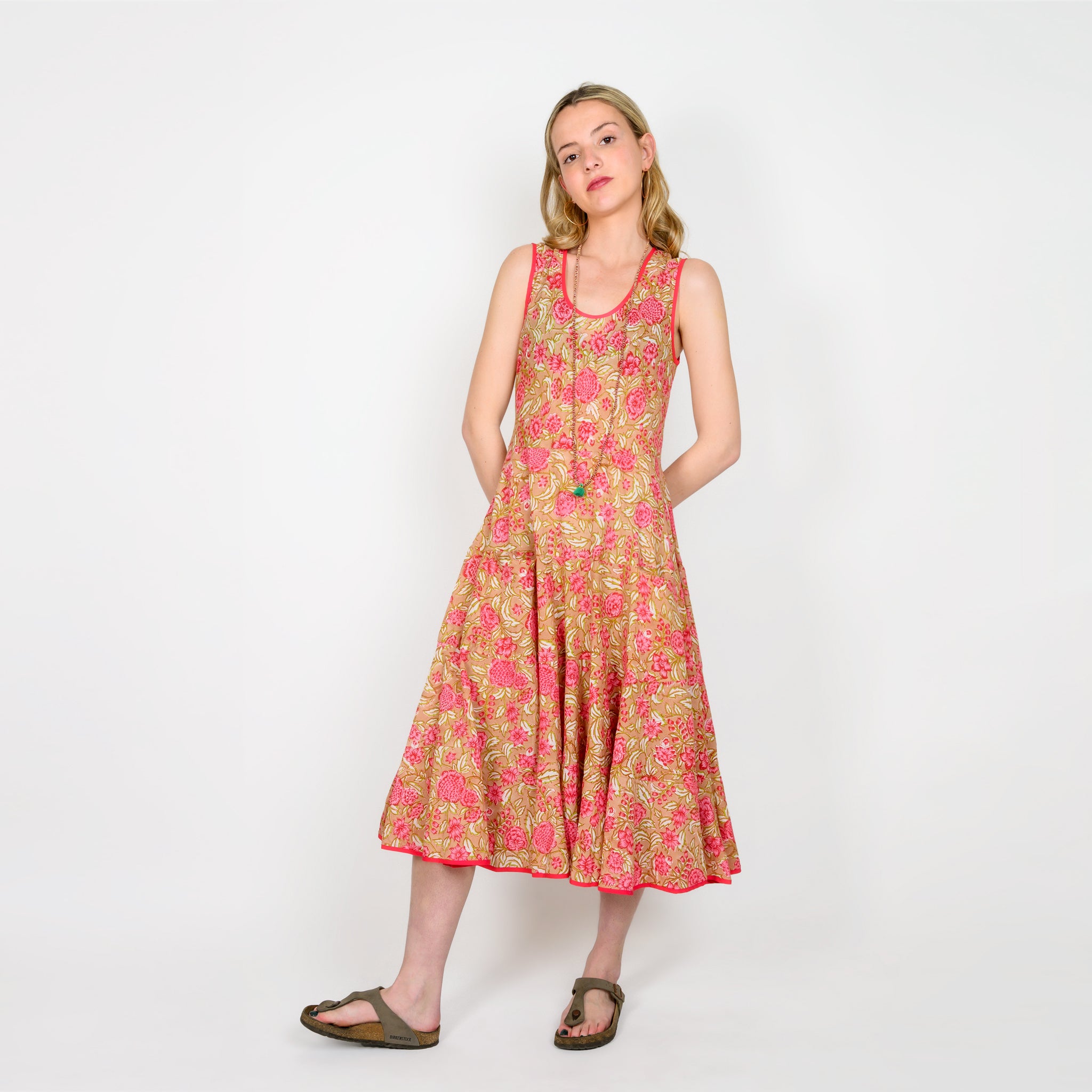 Shamoli Dress Arena y Rosa – Aunty B India